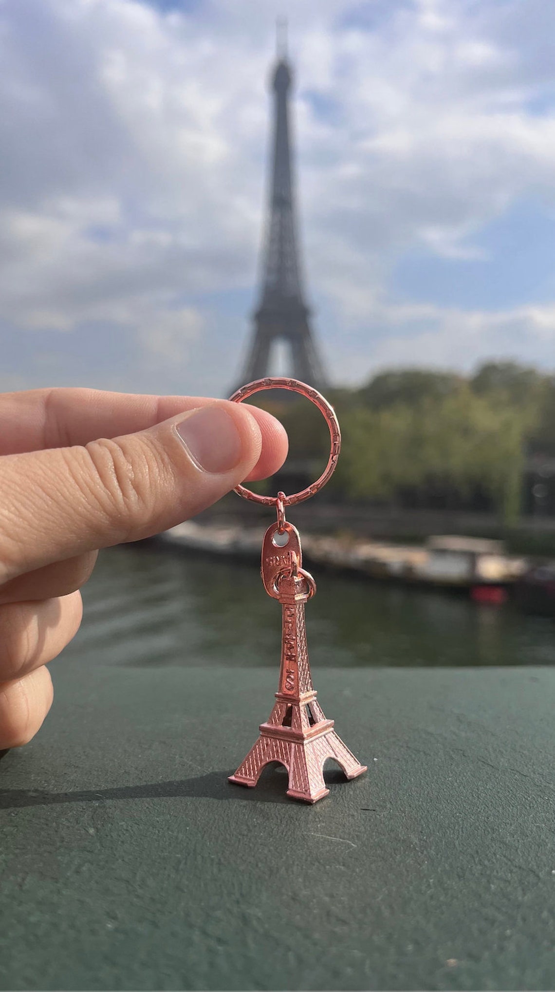 Set of 3 Eiffel Tower Keychains – Authentic Parisian Charm in Your ...