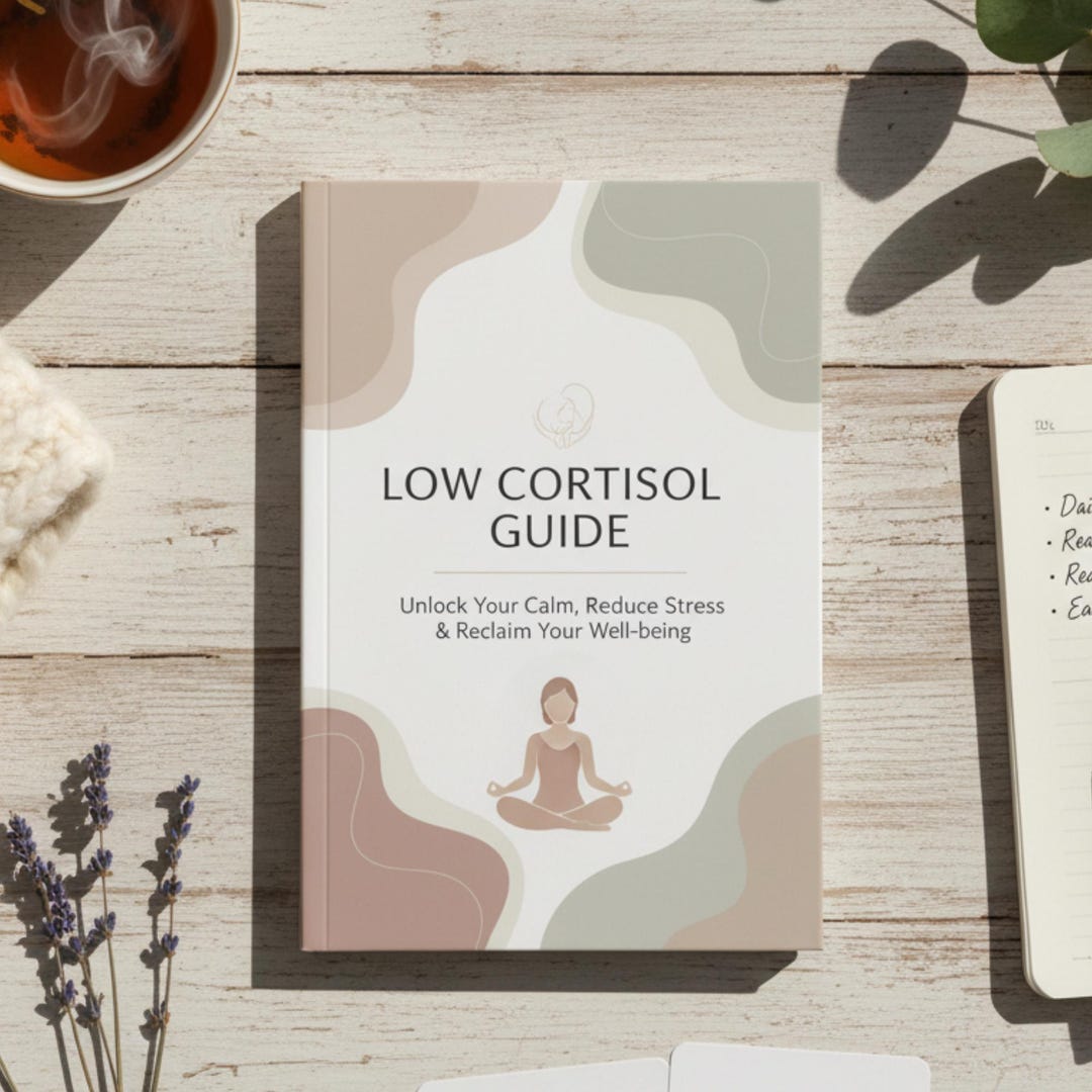 Low Cortisol Guide PDF, Stress Relief Plan, Burnout Recovery, Anxiety ...
