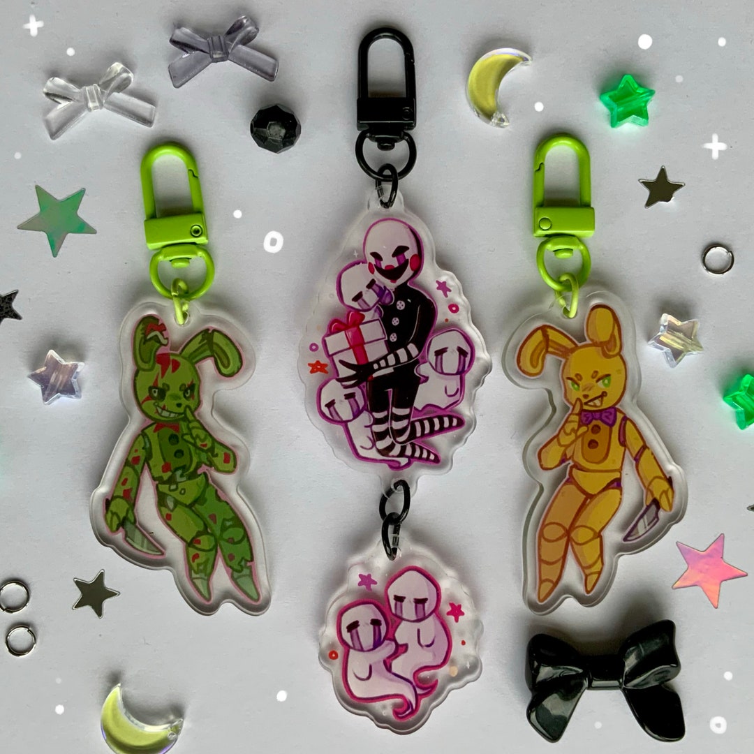 PREORDERS Fnaffive Nights at Freddies Keychains Puppet and Crying ...