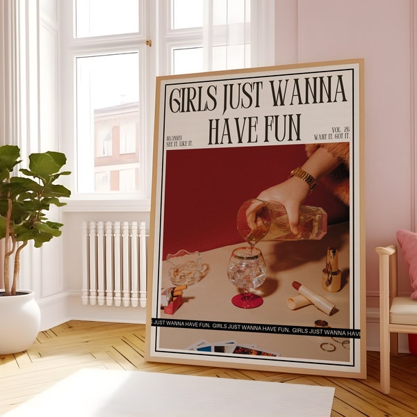 Girly Fun Poster - Etsy
