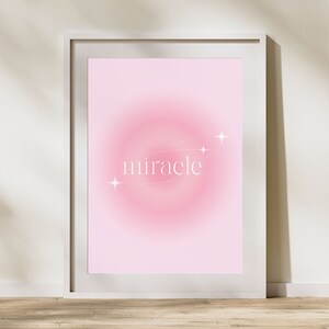 Pink Aura Print Gradient Aura Poster Manifestation Wall Art Instant ...