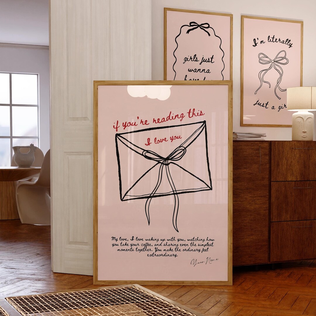 Personalized Love Letter Wall Art, A Love Letter Print, I Love You ...