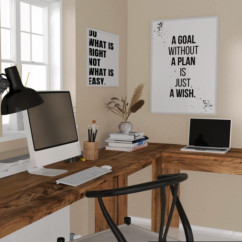 Office Wall Art Motivational Quote Poster Print, Printable Motivational ...