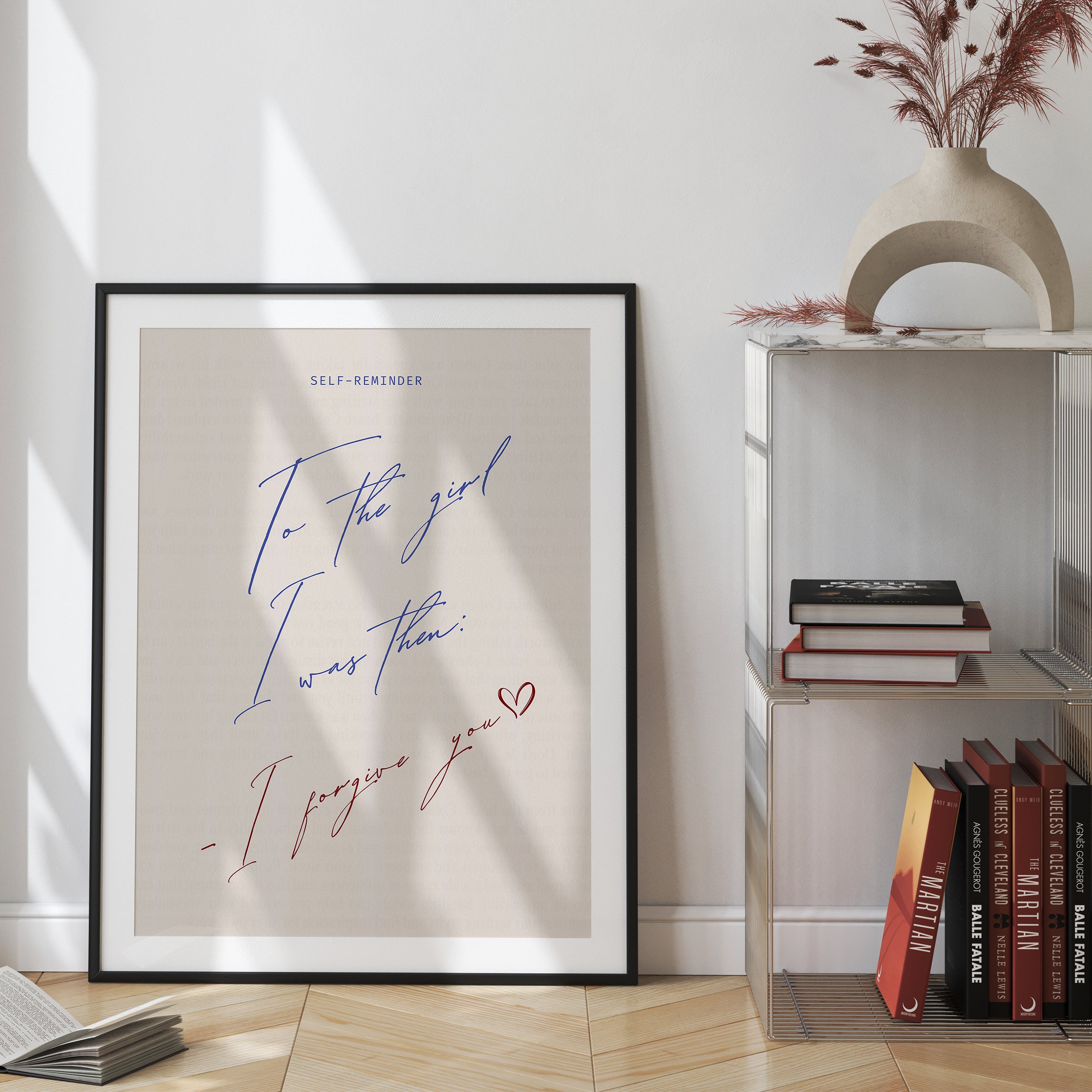 Self-reminder Inspirational Quote Poster Minimalist Self-love Quote ...