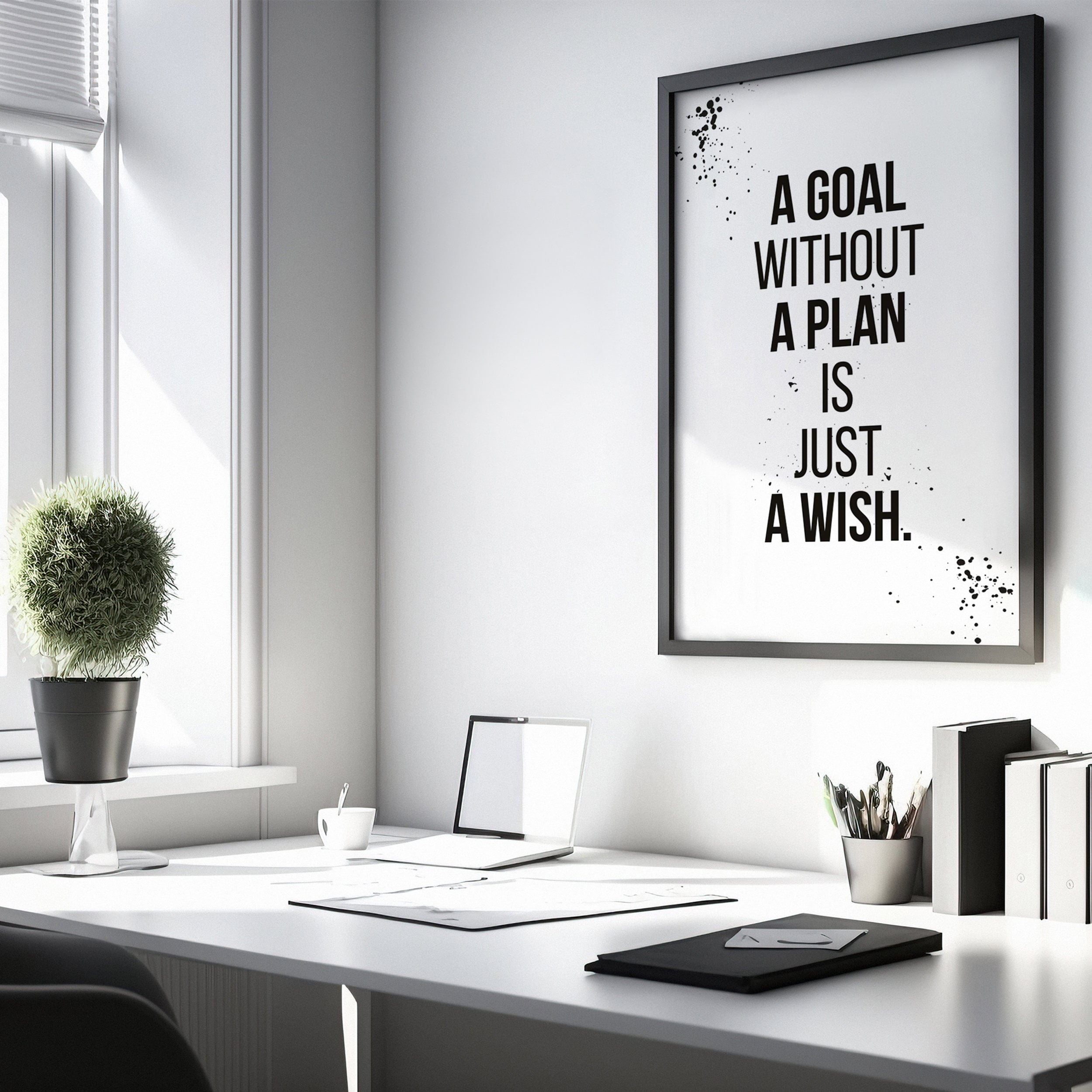 Office Wall Art Motivational Quote Poster Print, Printable Motivational ...