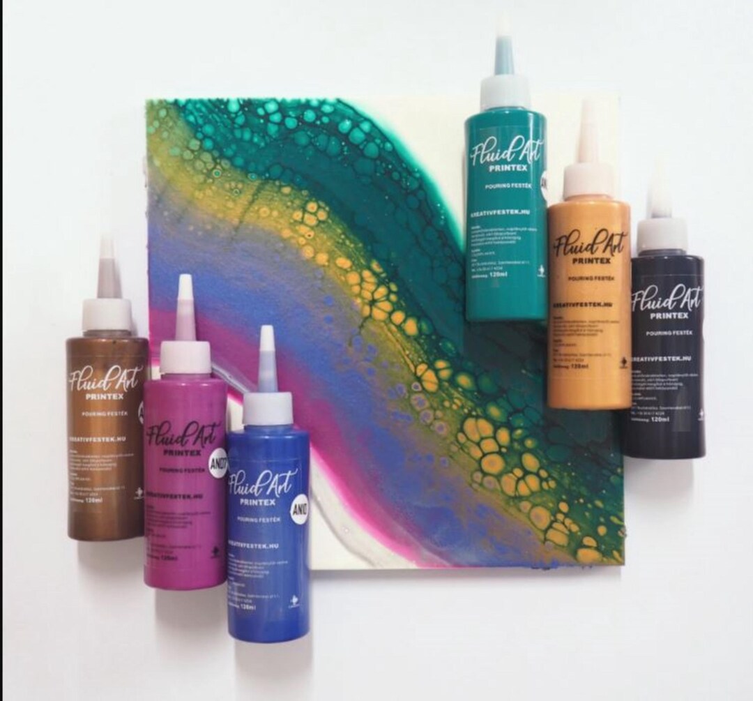 Professional Pouring Acrylic Paint Set, 10x120ml, Pearl Colors - Etsy
