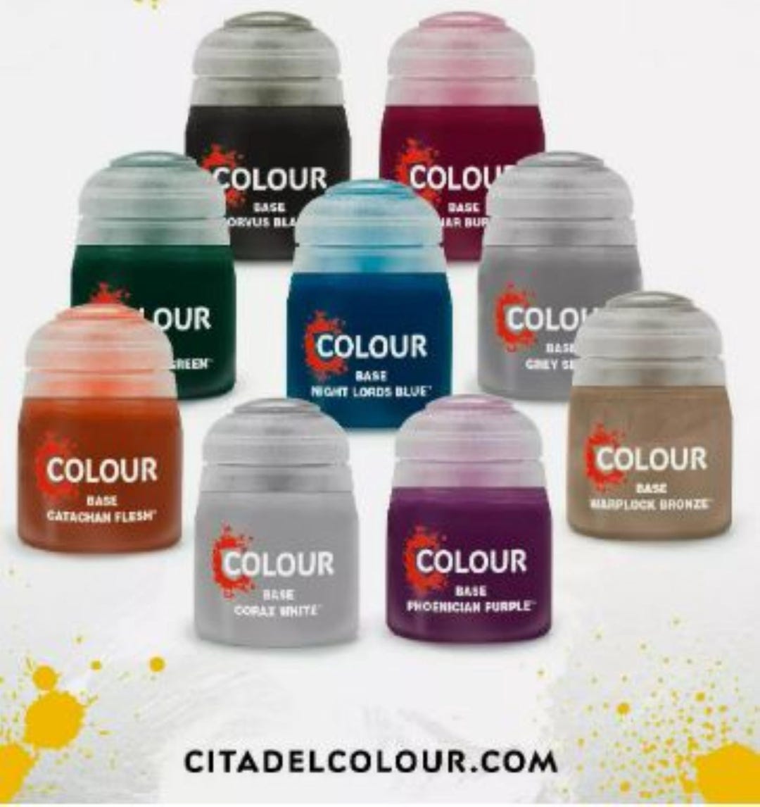 25-piece Citadel Paint Set - Warhammer 40k & Miniature Painting - Etsy