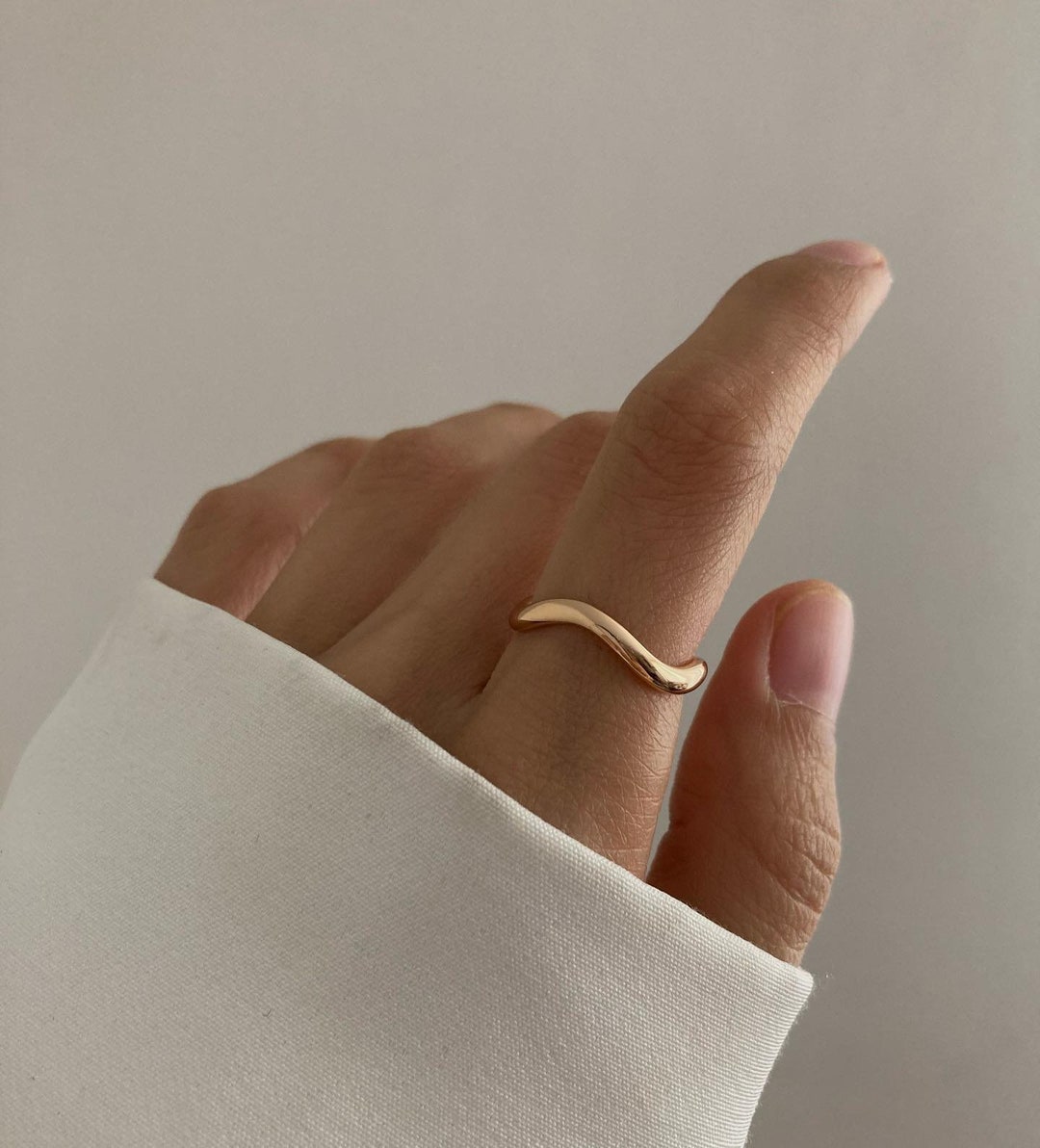 Zig Zag Ring, Silver Band Ring, Custom Zig Zag Ring, Zig Zag Shaped Rings, Love Ring, Proposal ...