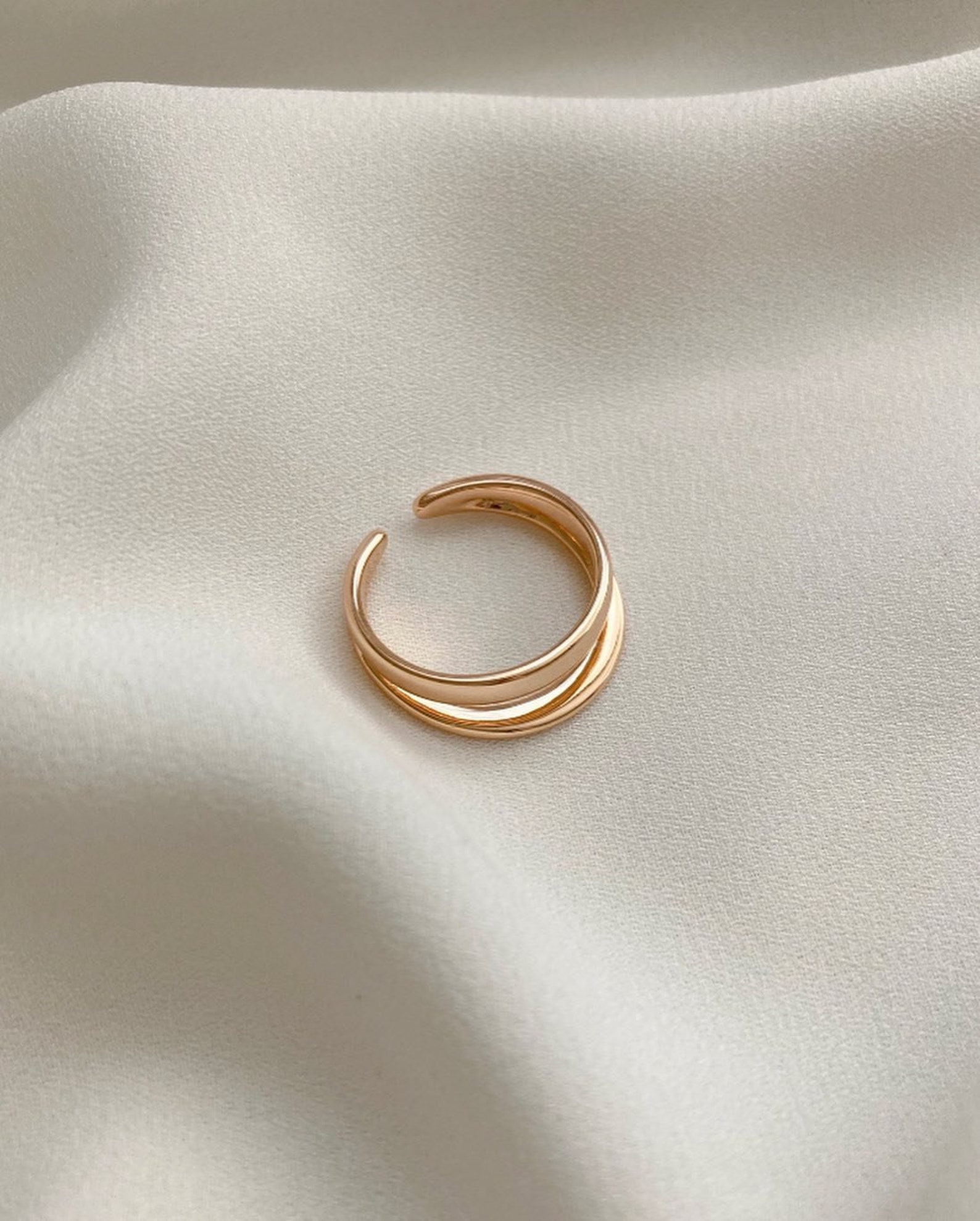 Double Band Ring Custom Double Band Ring Double Band Shaped - Etsy