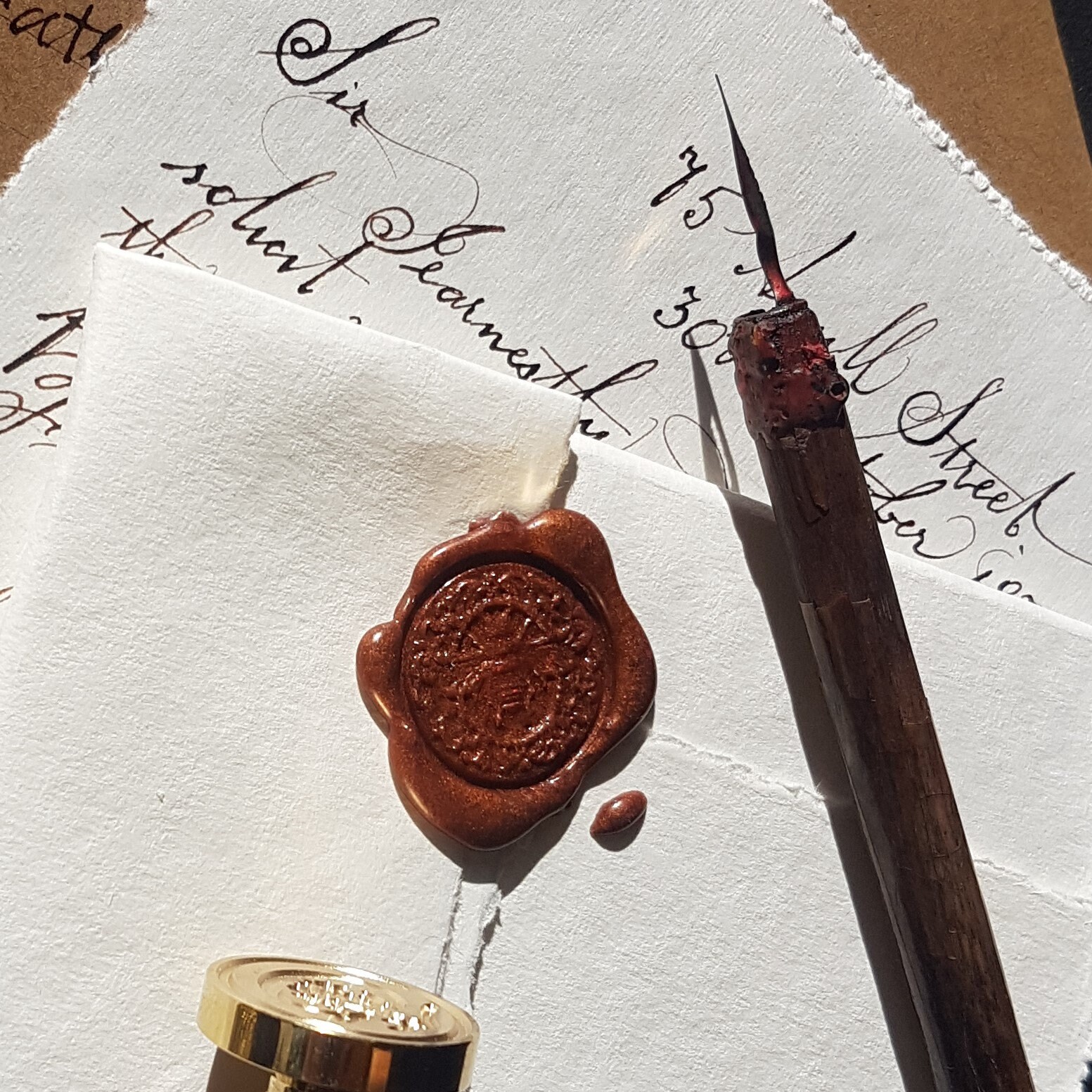 Handwritten Letter With Wax Seal, for Anniversaries, Birthdays ...