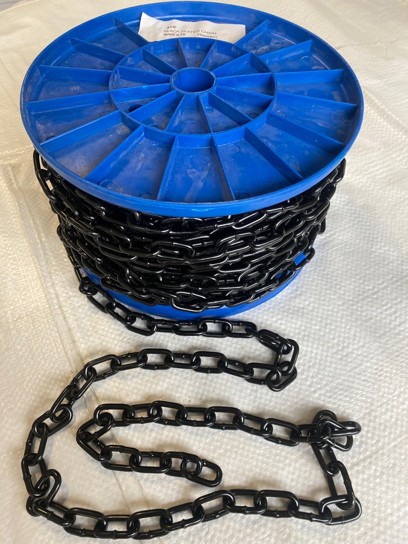 10 Meters of 5mm Heavy Duty Black Coated Fence Chain - Etsy