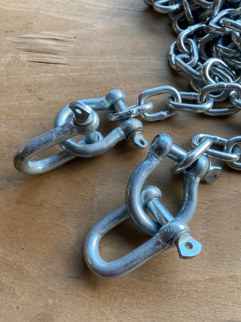 4 Mtrs 8mm Din766 Short Link Galvanised Anchor Chain Boat Mooring Chain ...