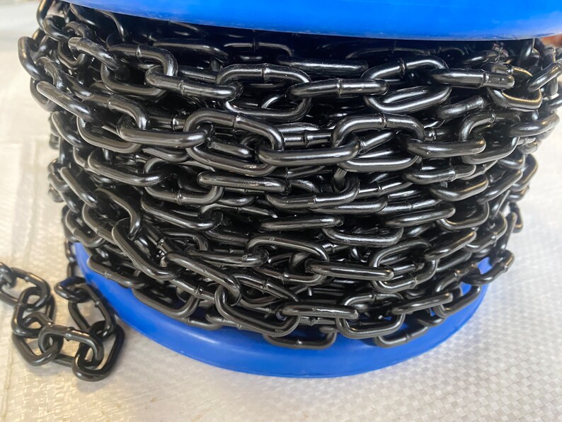 10 Meters of 5mm Heavy Duty Black Coated Fence Chain - Etsy