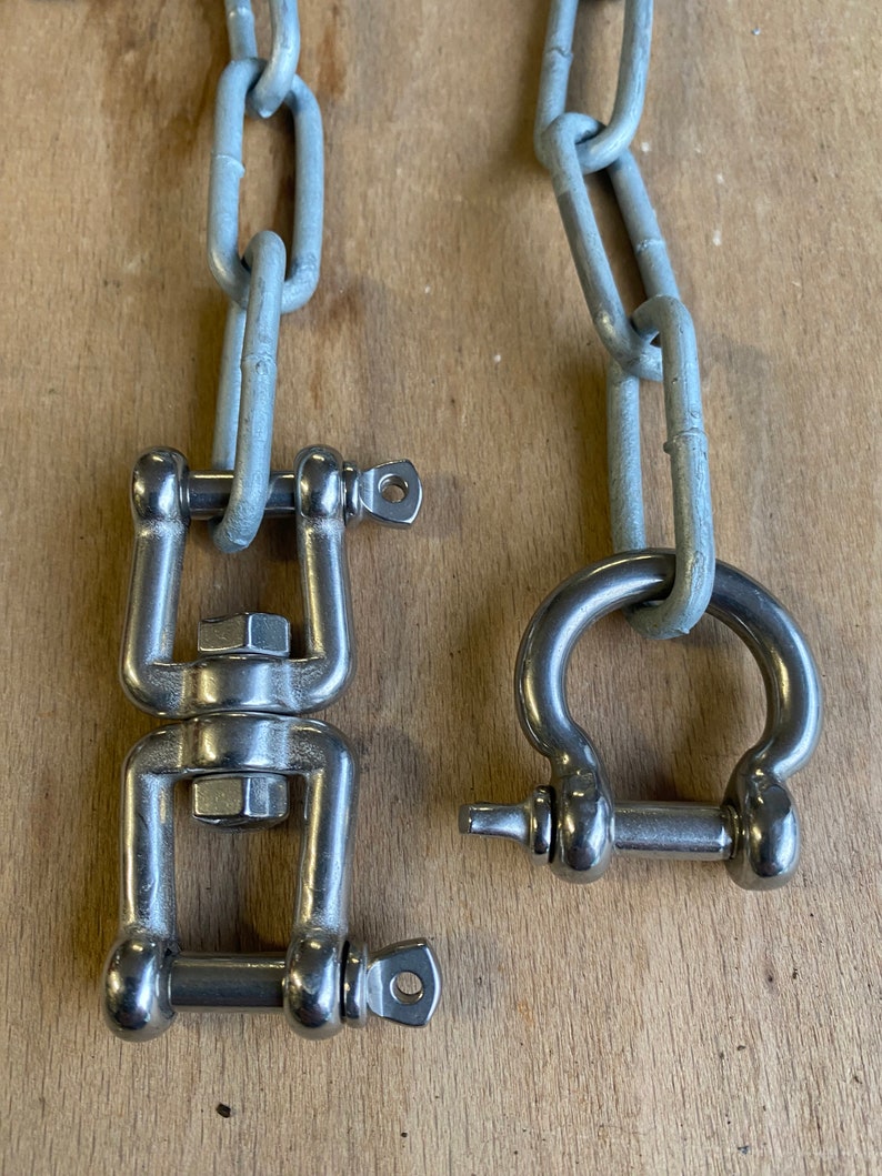 10 Meters of 4mm Galvanised Anchor Chain Boat Mooring Chain - Etsy