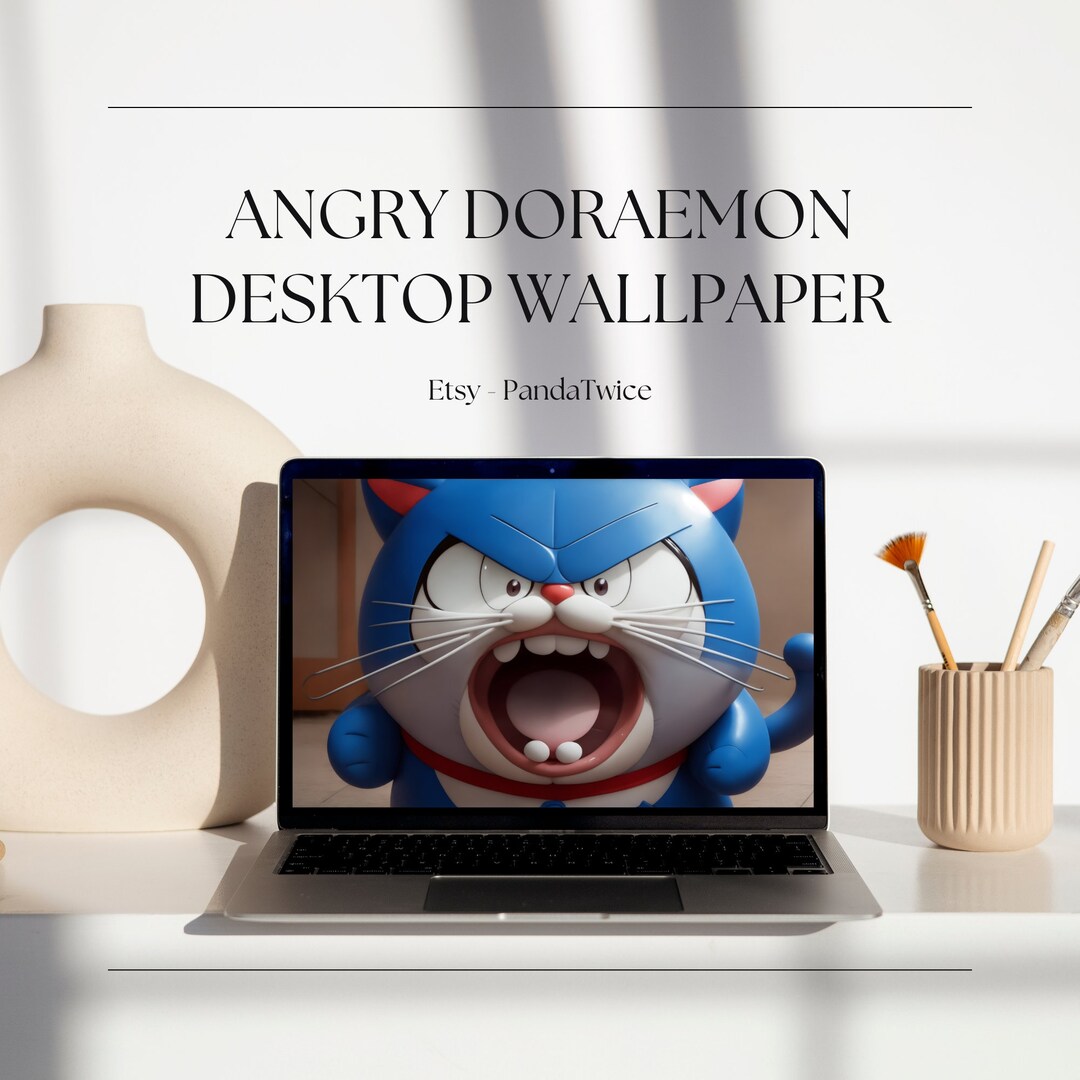 Angry Doraemon Desktop Wallpaper 2776 X 1504 - Etsy