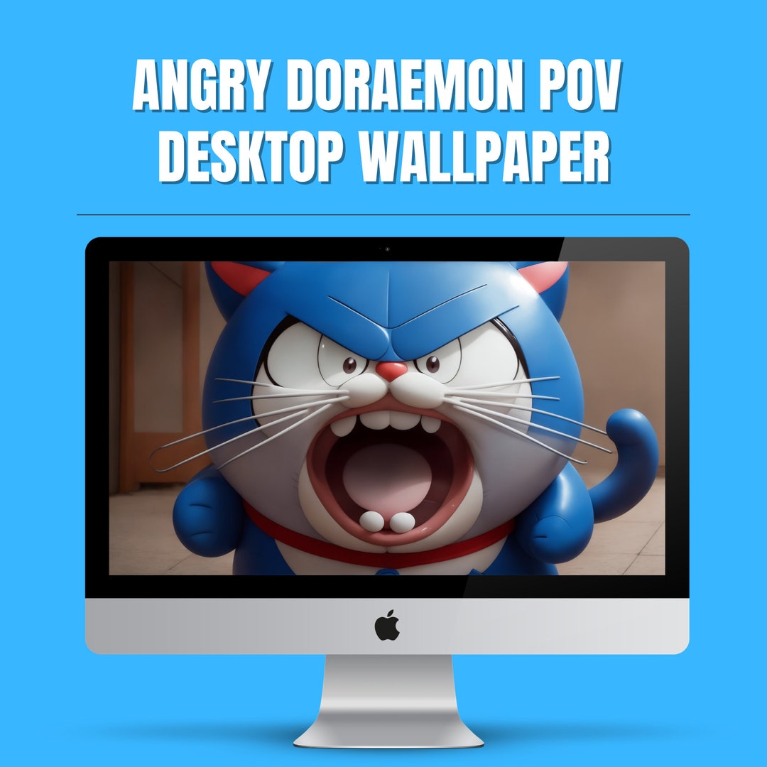 Angry Doraemon Desktop Wallpaper Adib Mula Blog Post - Etsy