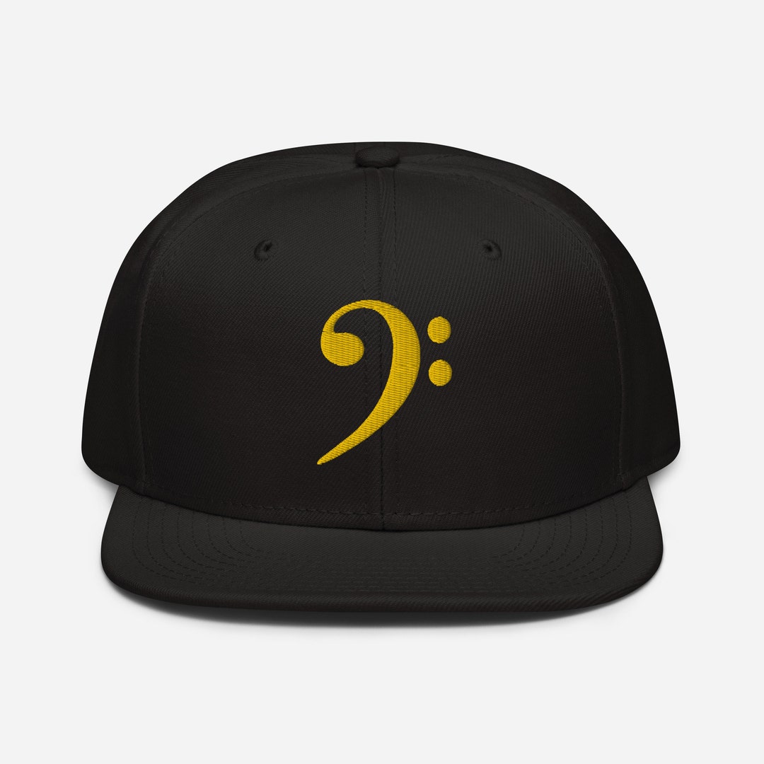 Harmony in Style: Bass Clef Snapback Hat - Etsy