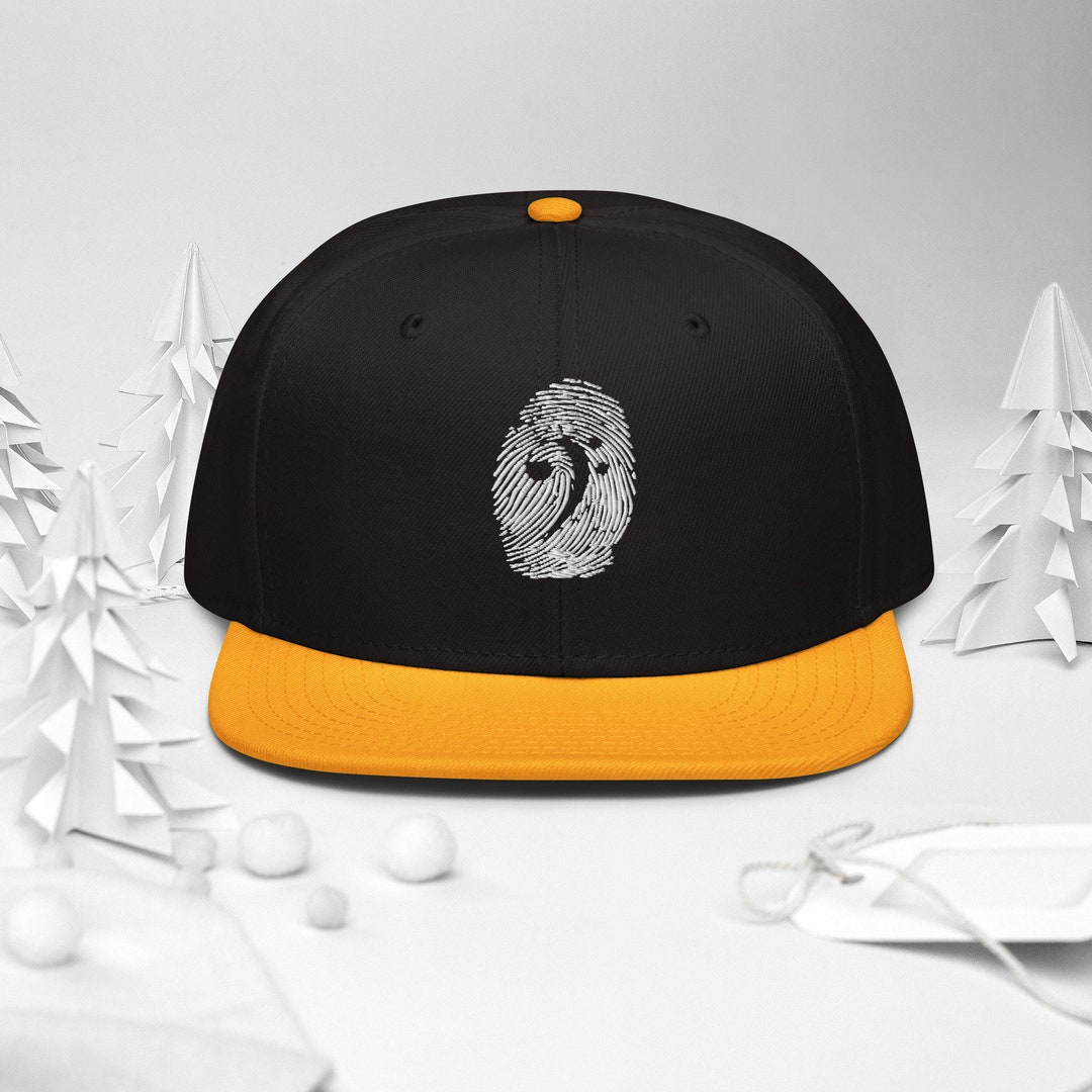 Fingerprint Bass Clef Note Snapback Hat | Music Lover’s Cap ...