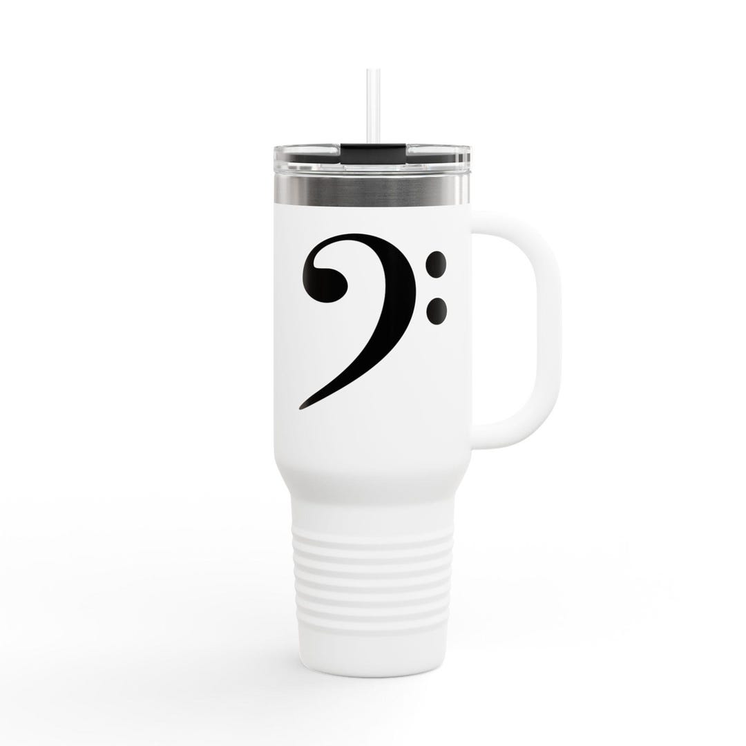Bass Clef Travel Mug: 40oz Stainless Steel Insulated Tumbler - Etsy