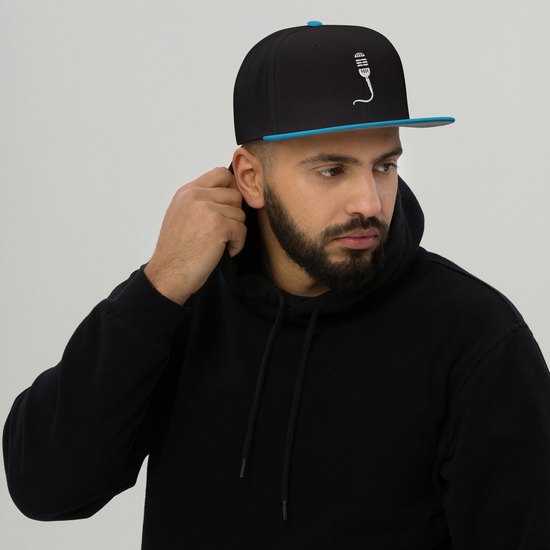 Microphone Snapback Hat - Etsy