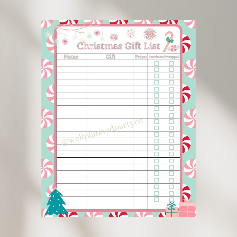 Christmas Gift Tracker - 60+ Gift Ideas for 2025