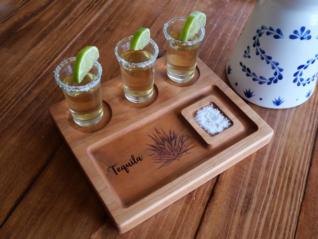 Tequila Flight Board-couples Shot Board-tequila Party Tray-wedding Gift ...