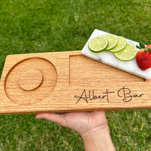 Personalized Cocktail Flight Board-cocktail Glass Rimmer Board ...