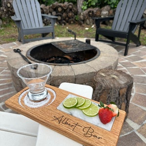 Personalized Cocktail Flight Board-cocktail Glass Rimmer Board ...