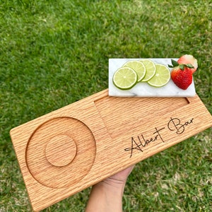Personalized Cocktail Flight Board-cocktail Glass Rimmer Board ...