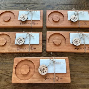 Personalized Cocktail Flight Board-cocktail Glass Rimmer Board ...