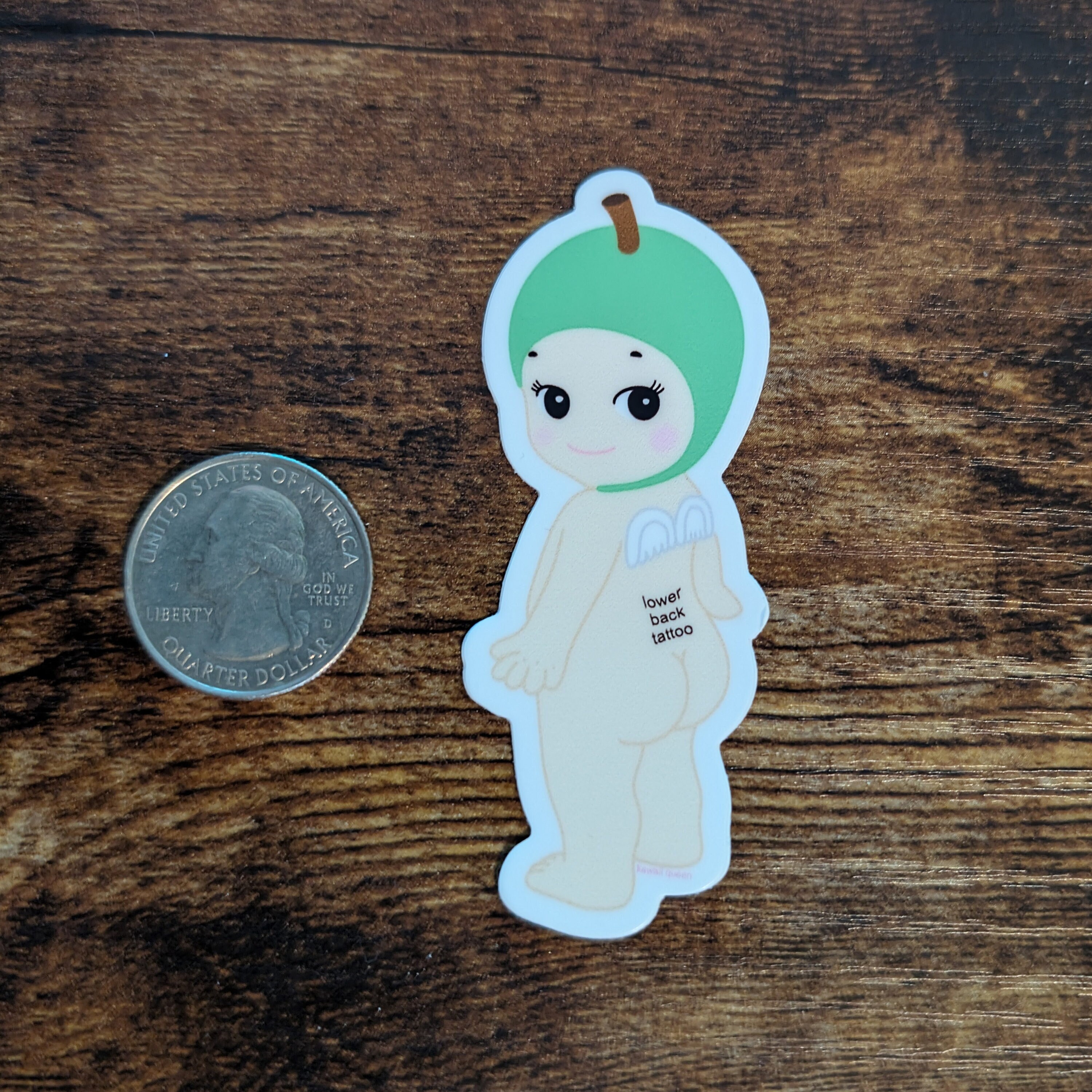 Rotten to the Core, Sonny Angel Sticker, Apple, Charli Xcx, Brat - Etsy