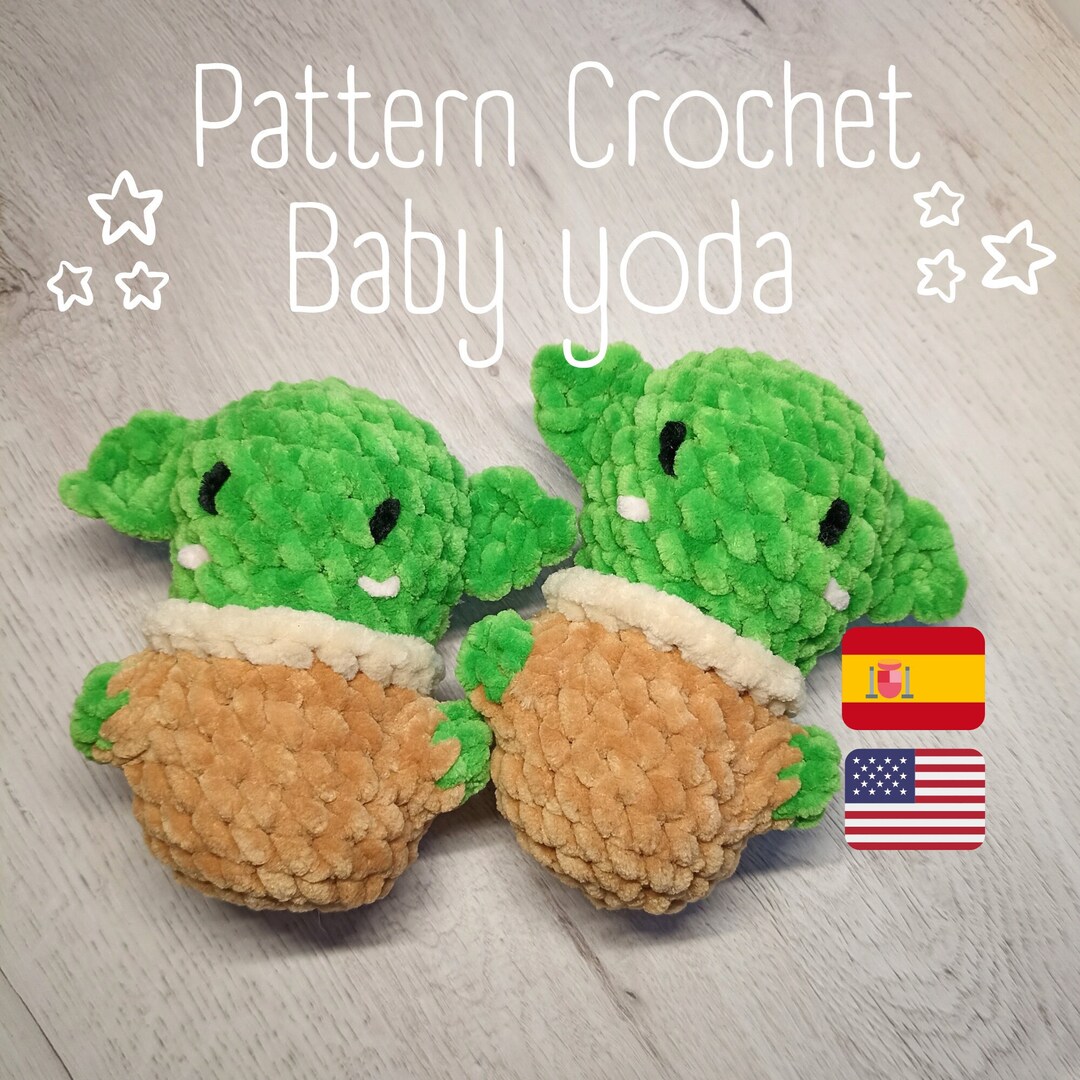Crochet Pattern Baby Yoda / Grogu Amigurumi English & Spanish - Etsy