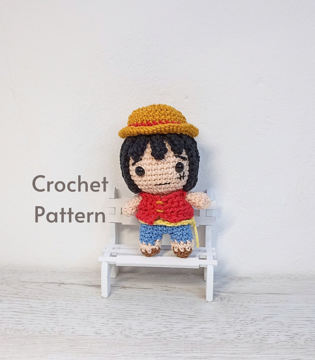 Luffy Amigurumi / Pirate Crochet Pattern / Spanish & English - Etsy
