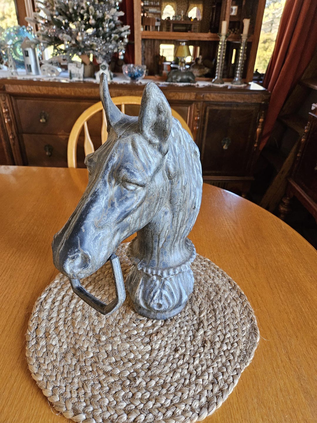 Vintage Goebel Horse Head Pole Topper - Etsy