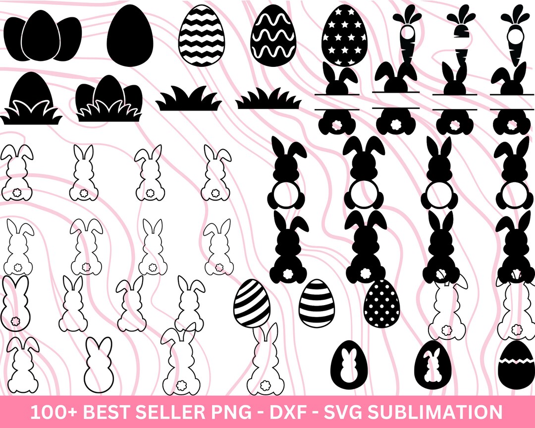 Rabbit SVG Bundle, Bunny Shape SVG , Rabbit Clipart, Rabbit SVG Cut ...