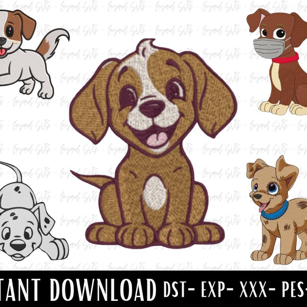 Puppy Embroidery - Etsy