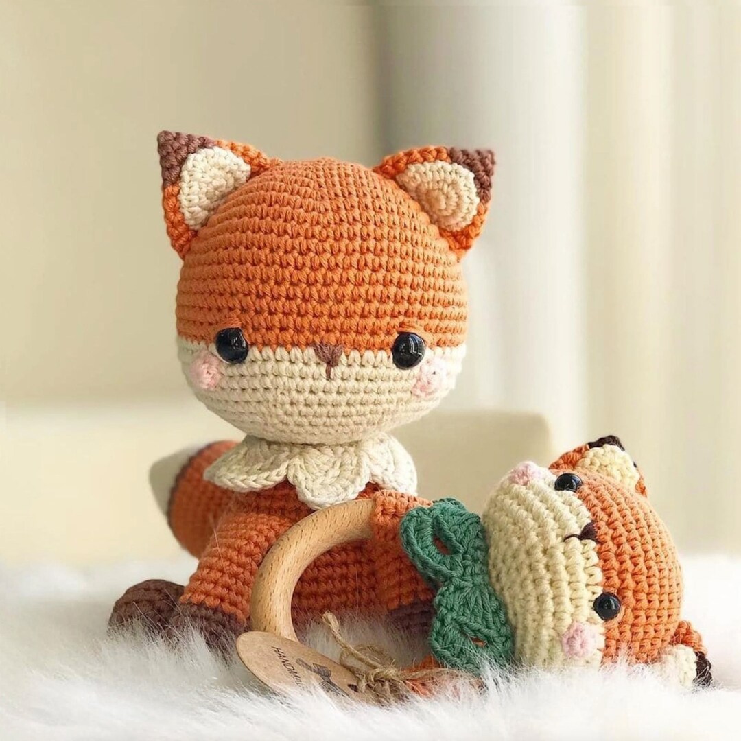 CROCHET PATTERN Flinn the Fox Crochet Amigurumi Stuffed Animal Plush ...