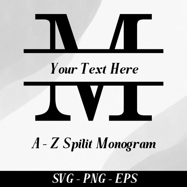 Last Name Monogram - Etsy