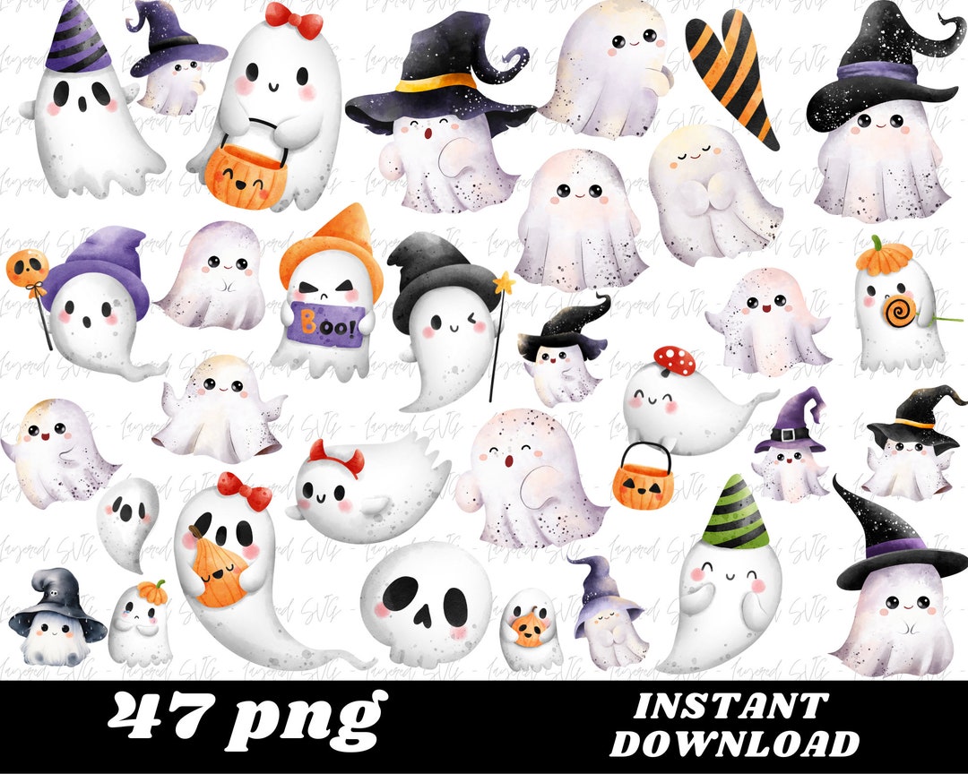 Ghosts Svg Bundle Halloween Svg Girl Ghost Svg Halloween - Etsy UK