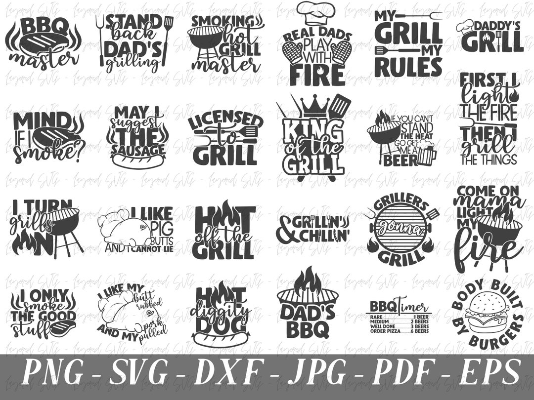 Barbeque SVG Bundle, BBQ Svg Bundle, BBQ Svg, Grilling Svg, Kitchen Svg ...