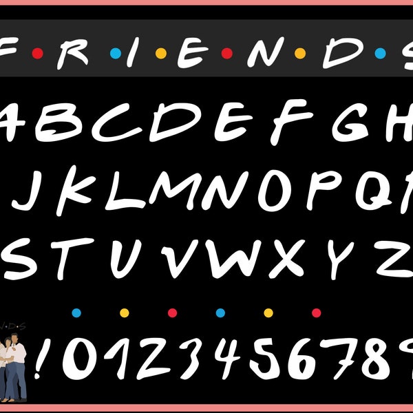 Friends Font - Etsy