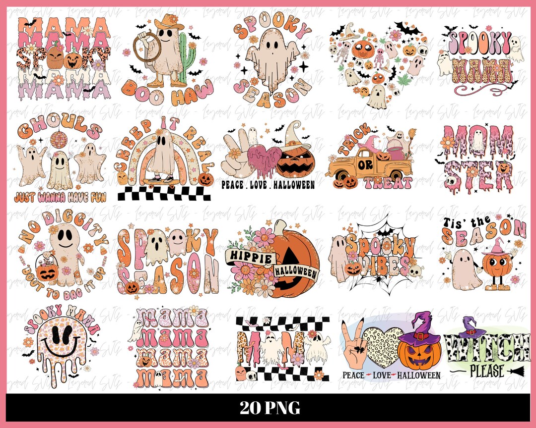 Spooky Bundle Png Halloween Png Halloween Bundle Spooky - Etsy