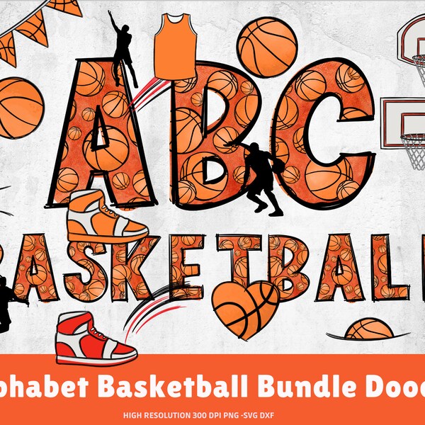 Basketball Font Download - Etsy