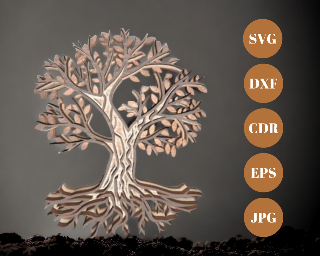 Tree of Life Multilayer SVG/ Tree of Life Cut File/ 3D Layer/ Plywood ...