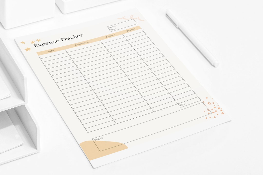 Expense Tracker Template, Budget Template, Downloadable PDF, Printable ...
