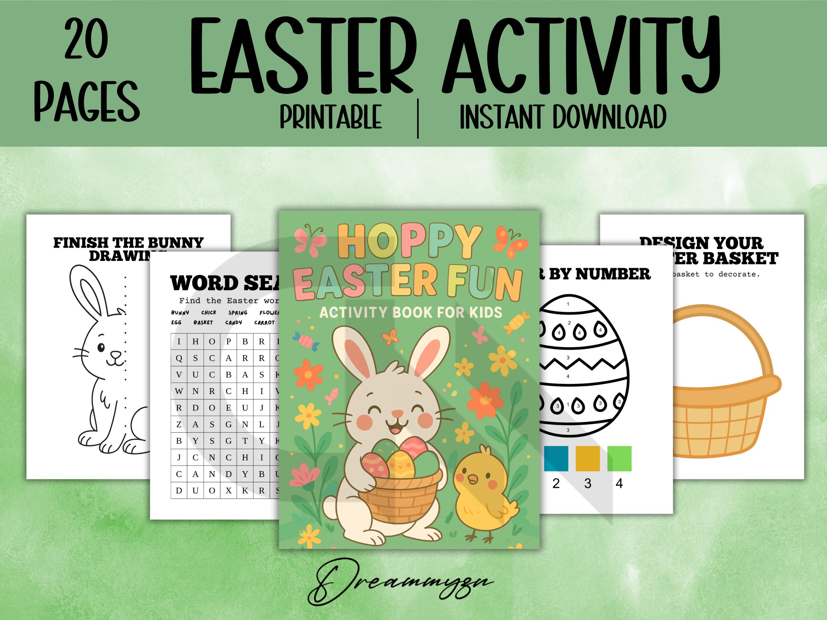 Easter Engaging Printable Crafts and Games Activity Page - Etsy
