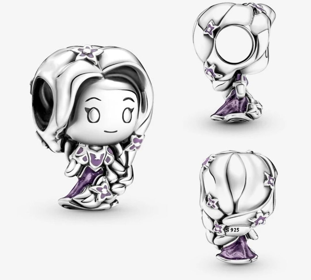 Disneys Tangled Rapunzel Charm Sterling Silver 925 - Etsy