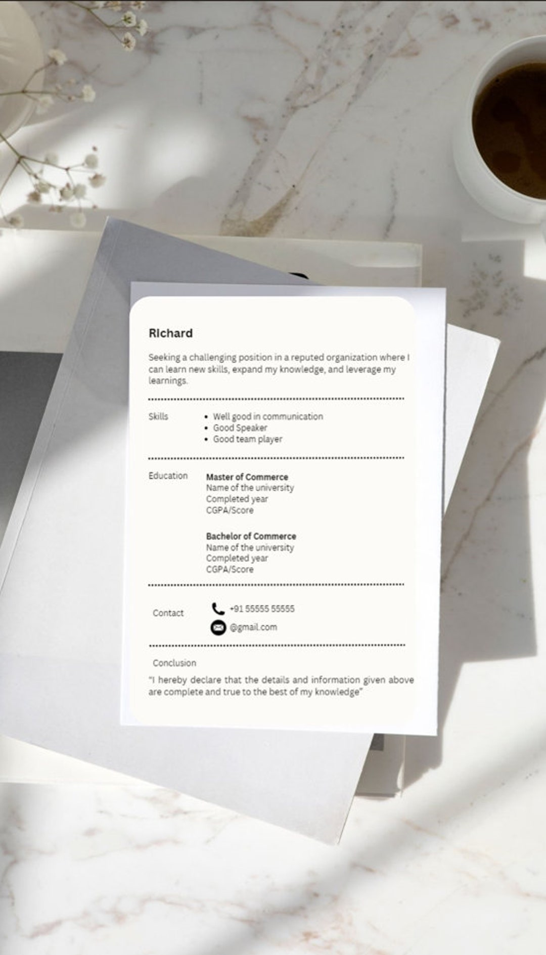 Digital Editables Resume digital Downloads Printables - Etsy