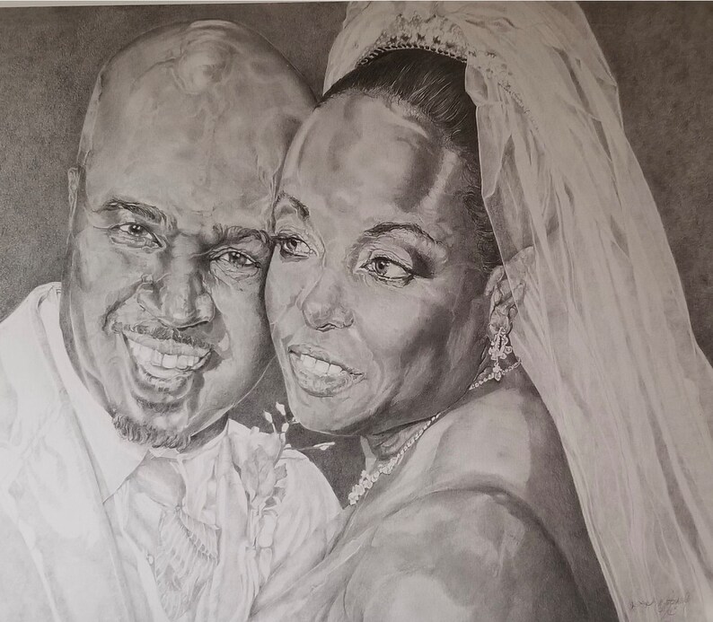 Original Free-hand Art Portraits by Joseph Mitchell(16x20) - Etsy