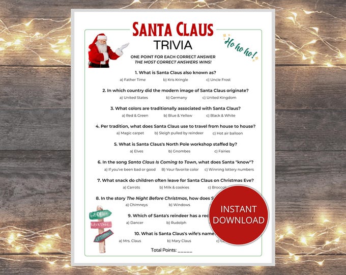 Santa in Disguise Project | Santa Printable | Christmas Game | Santa ...